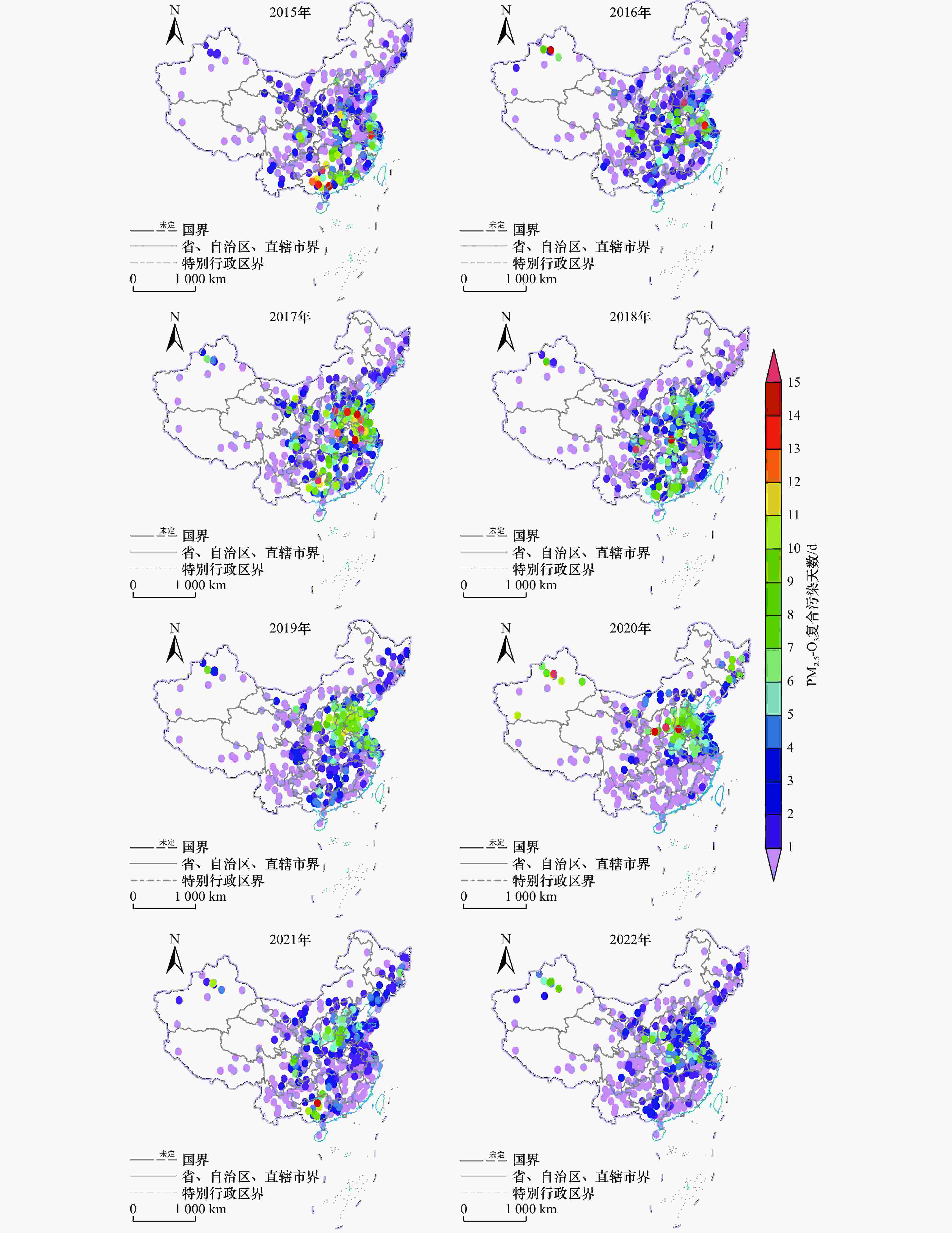 2015—2022年我国华北地区冬季PM 2.5 -O 3 复合污染及特征分析
